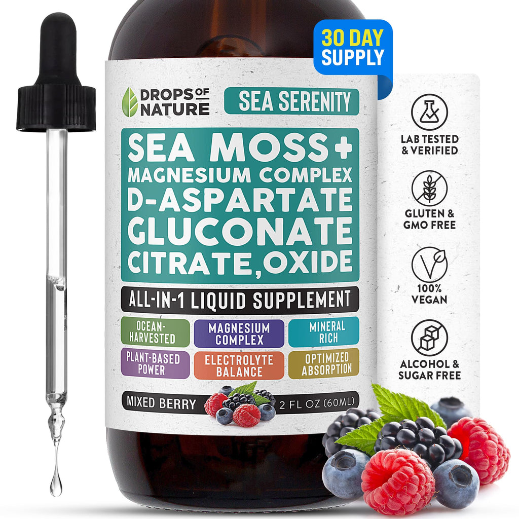 vegan magnesium complex liquid drops