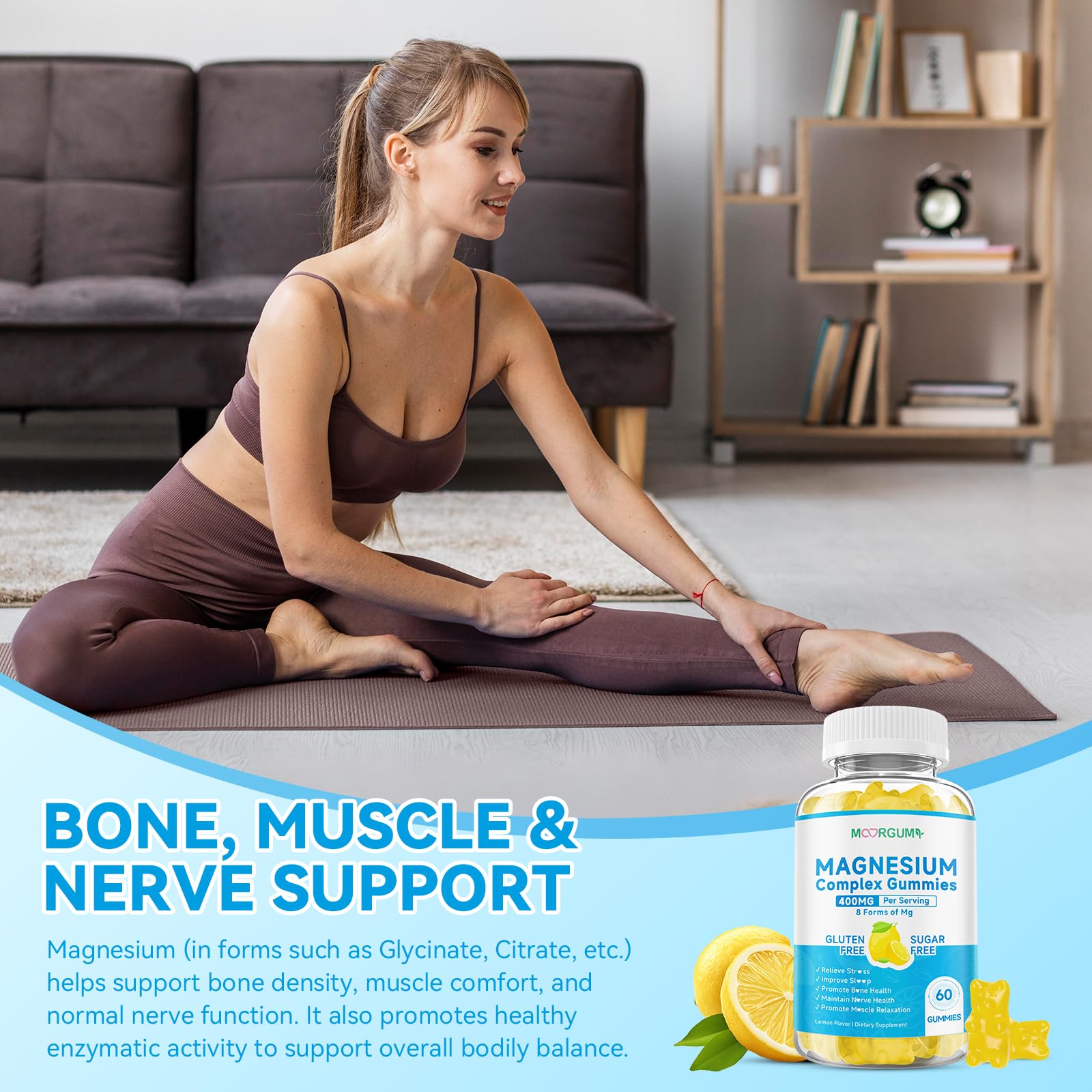 Vegan magnesium complex with ashwagandha