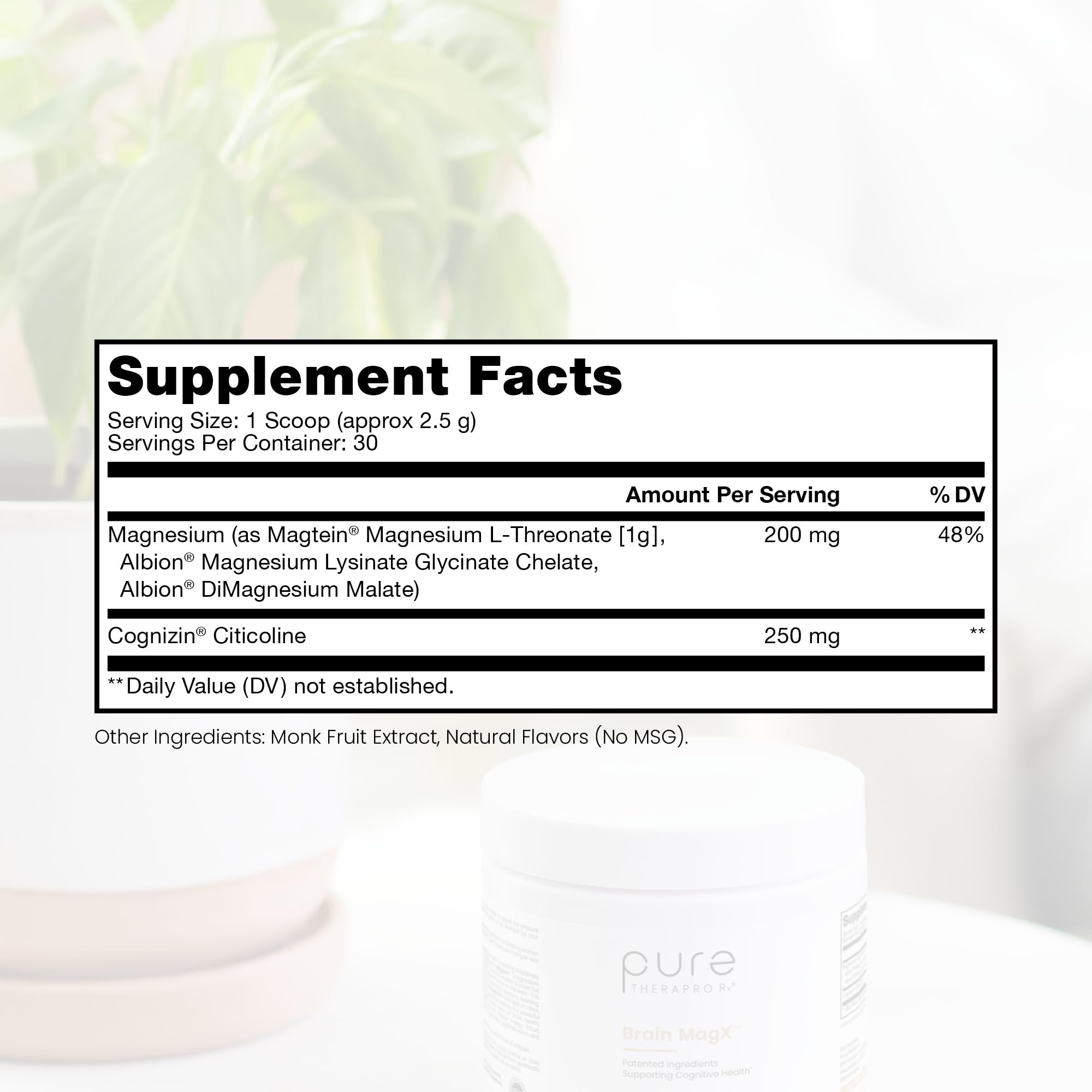 Vegan magnesium for brain function
