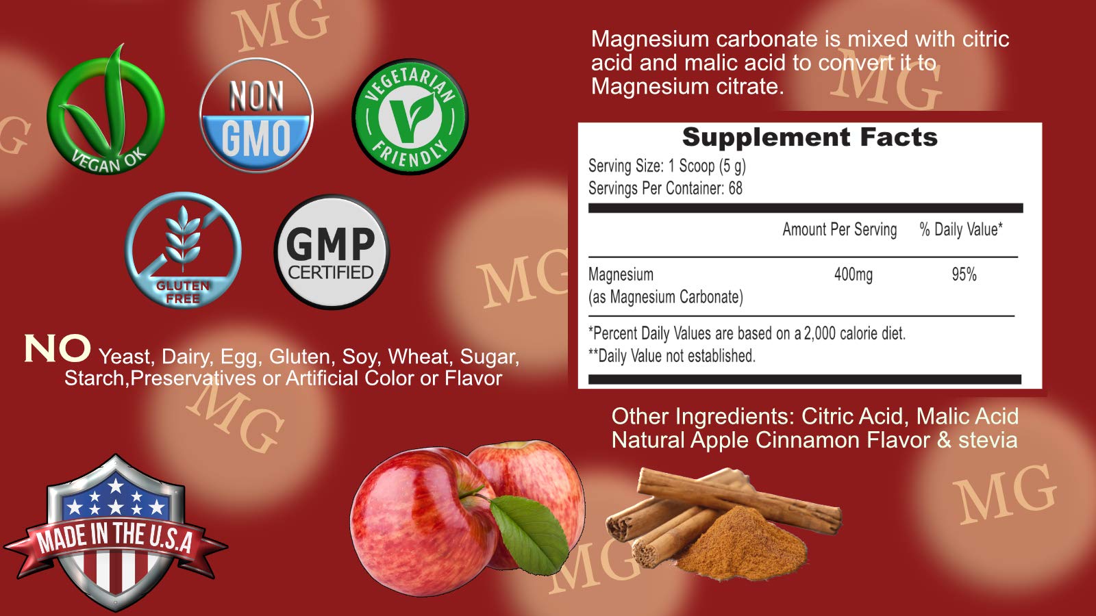Vegan magnesium for relaxation
