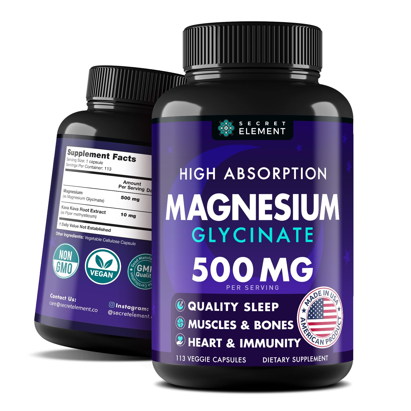 vegan magnesium glycinate capsules