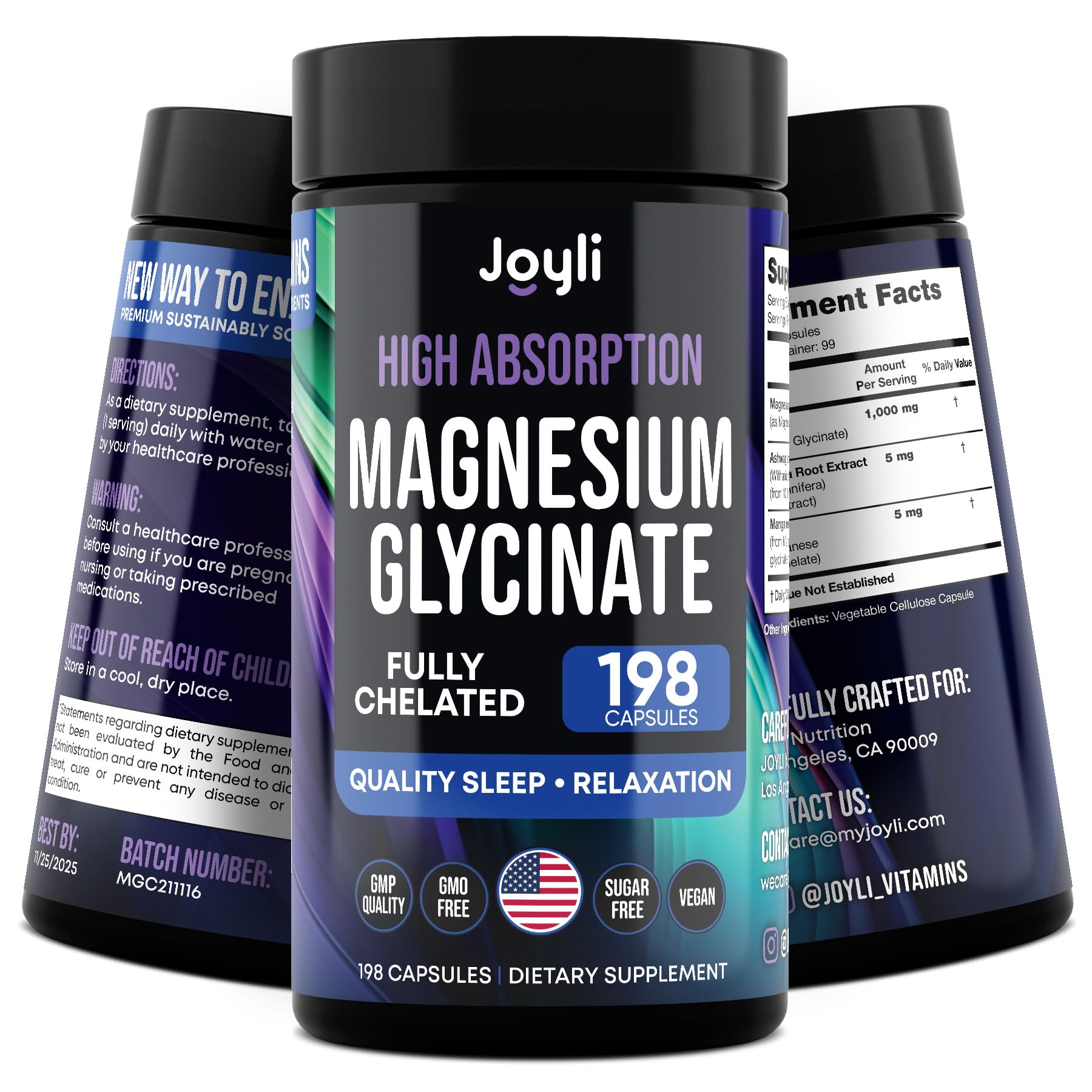 vegan magnesium glycinate capsules