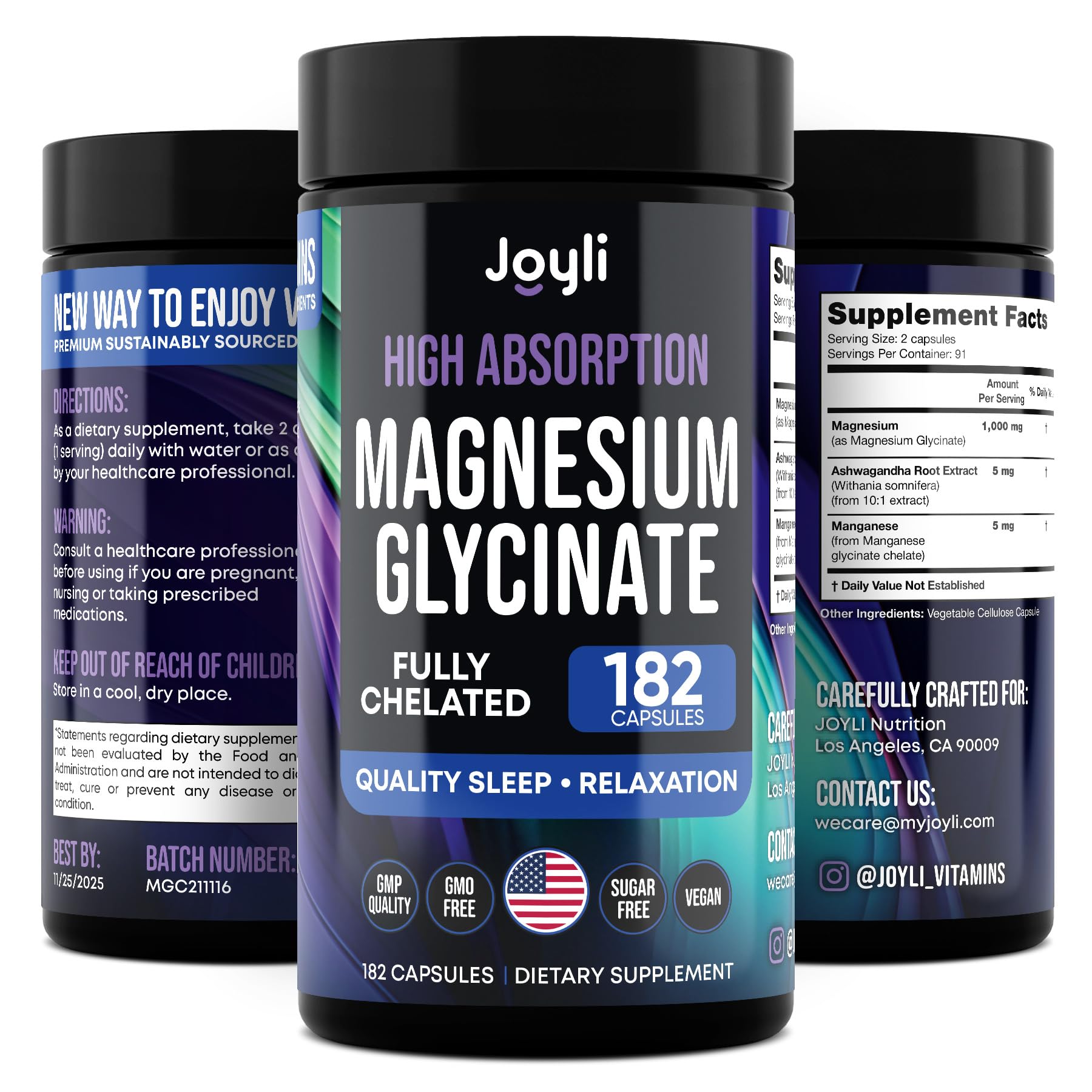 vegan magnesium glycinate capsules