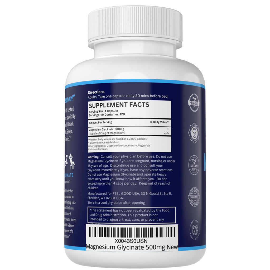 vegan magnesium glycinate for heart health