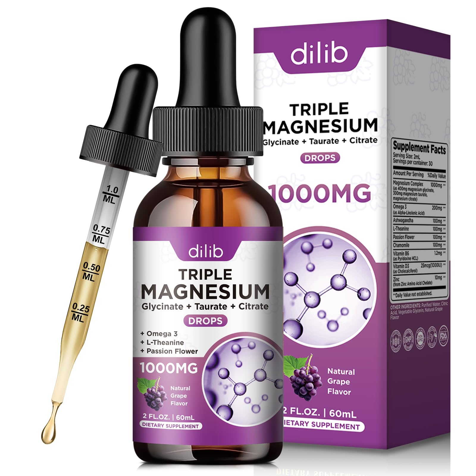 vegan magnesium glycinate liquid drops