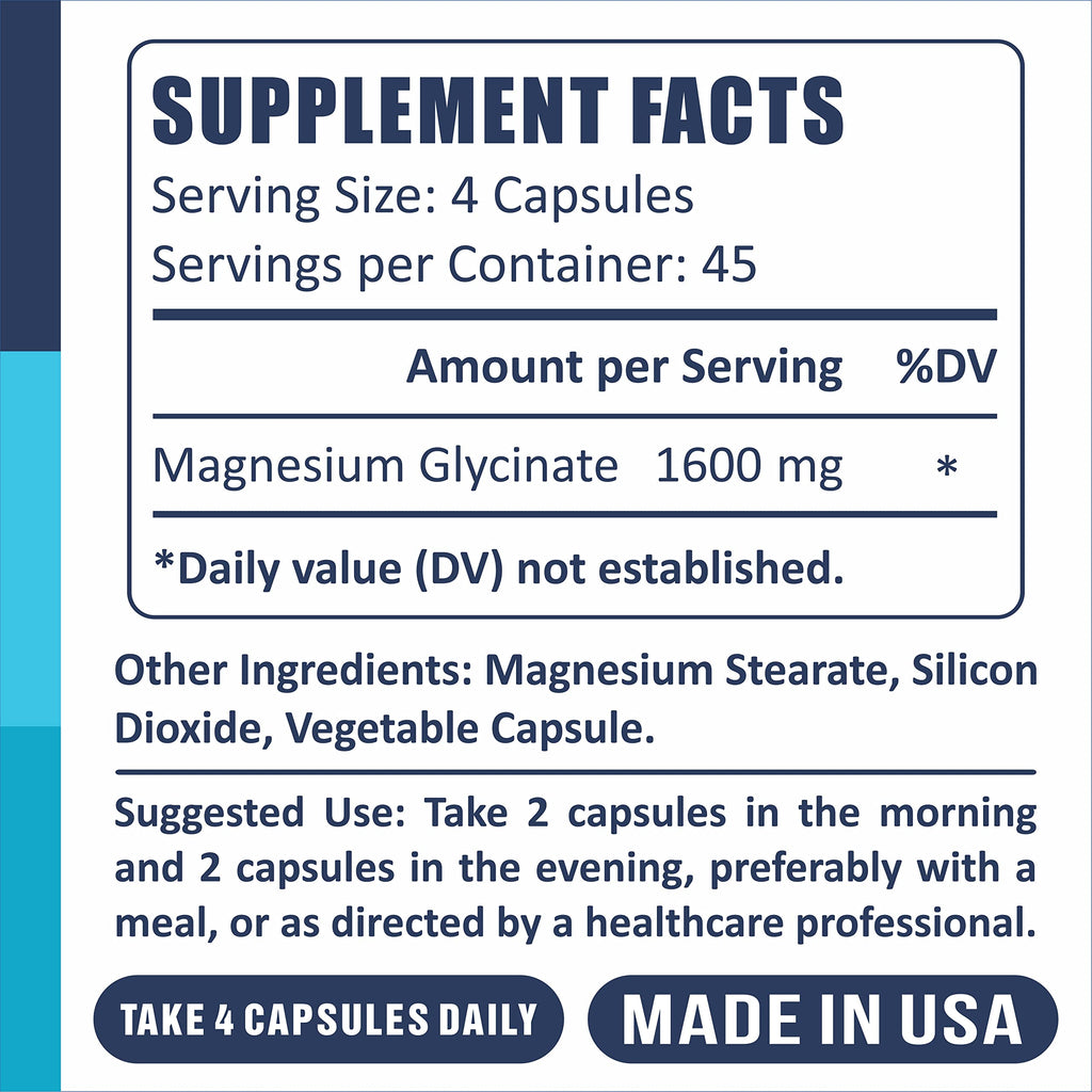 vegan magnesium glycinate supplement benefits
