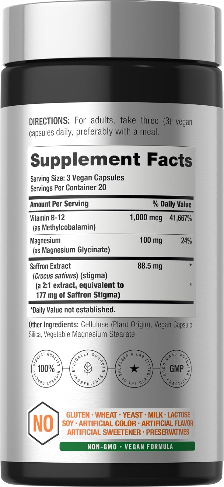 vegan magnesium glycinate supplement