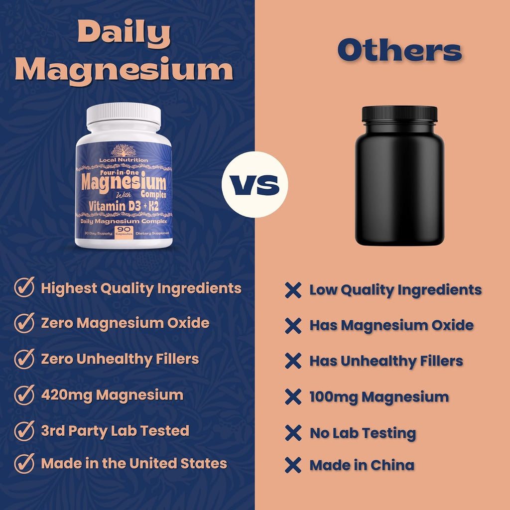 vegan magnesium malate supplement capsules