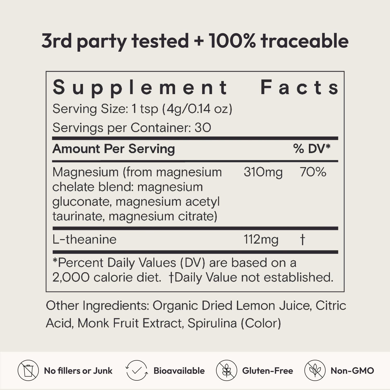 Vegan magnesium powder for better sleep