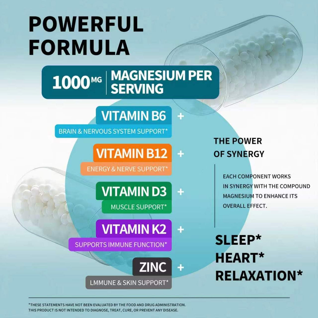 Vegan magnesium supplement for daily wellness