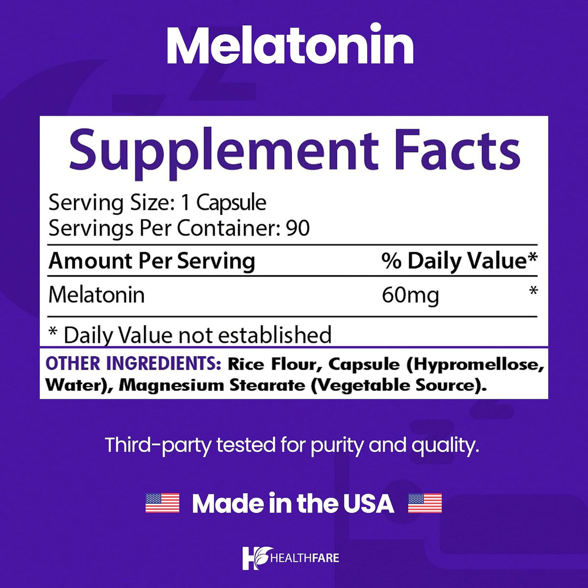 vegan melatonin capsules for relaxation