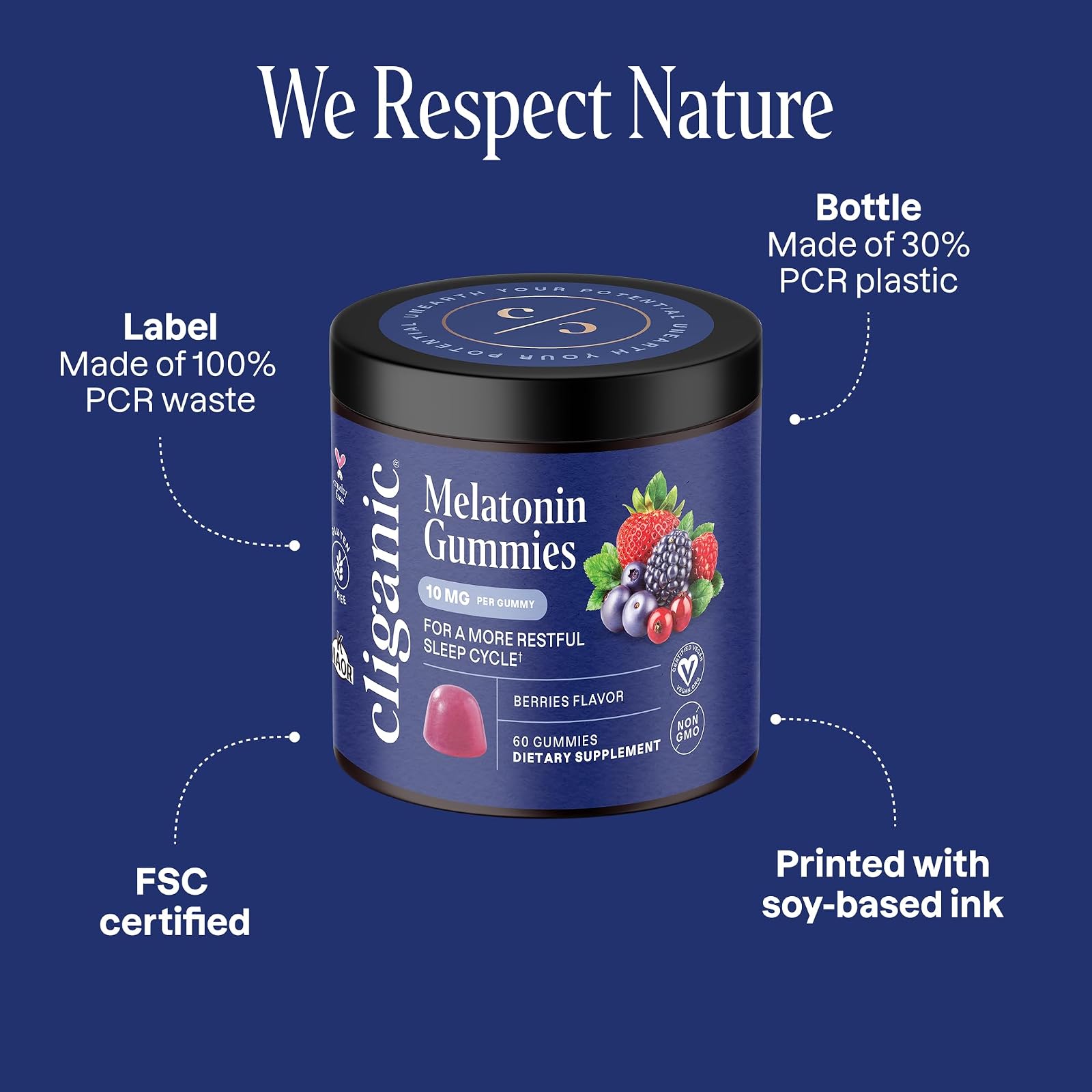 Vegan melatonin gummies for improved sleep
