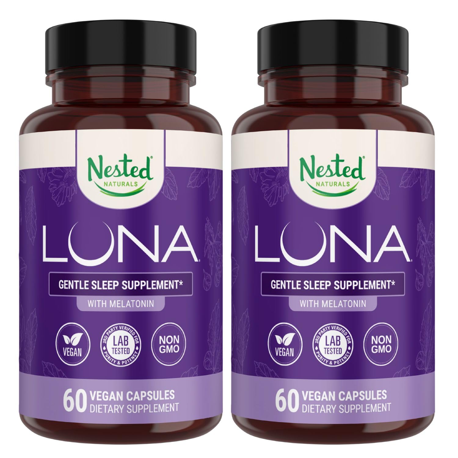 vegan melatonin sleep aid capsules