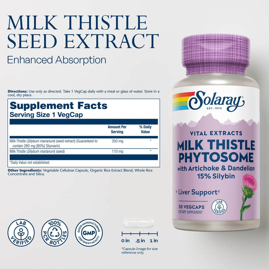 vegan milk thistle capsules for health