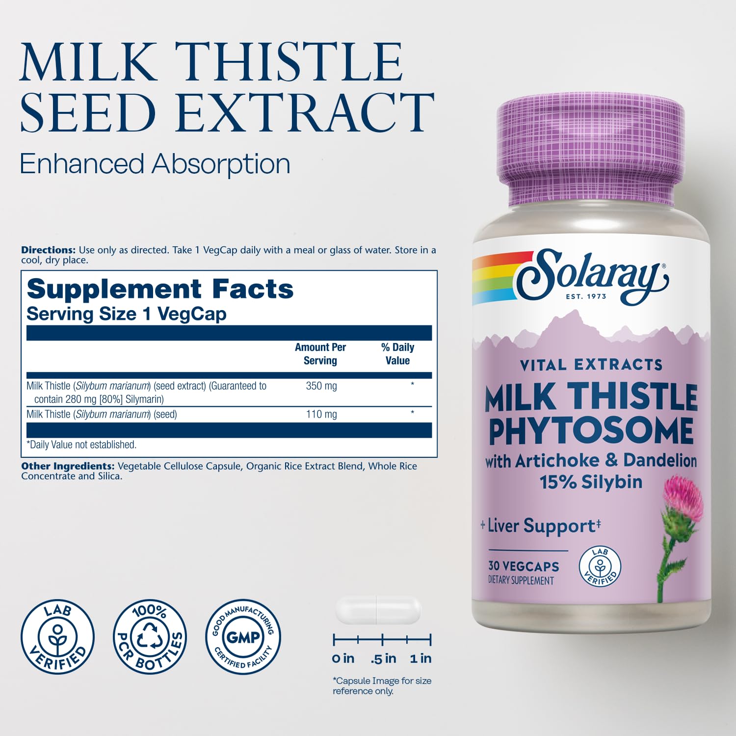 vegan milk thistle capsules for health