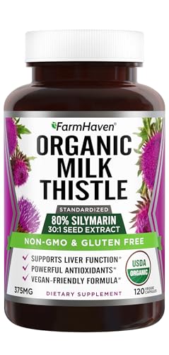 vegan milk thistle capsules for health