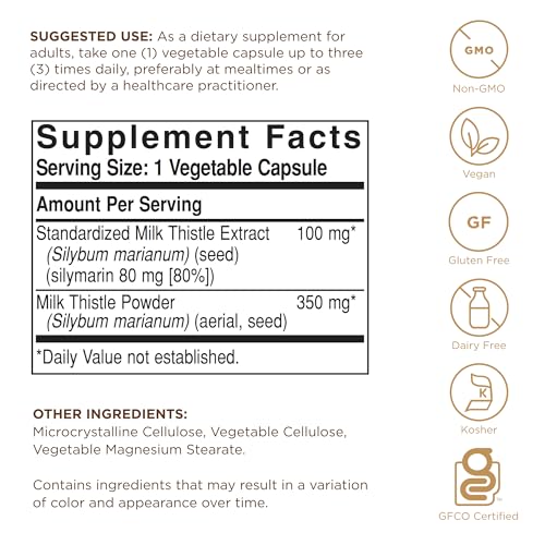 vegan milk thistle capsules for wellness