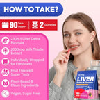 Vegan milk thistle detox gummies