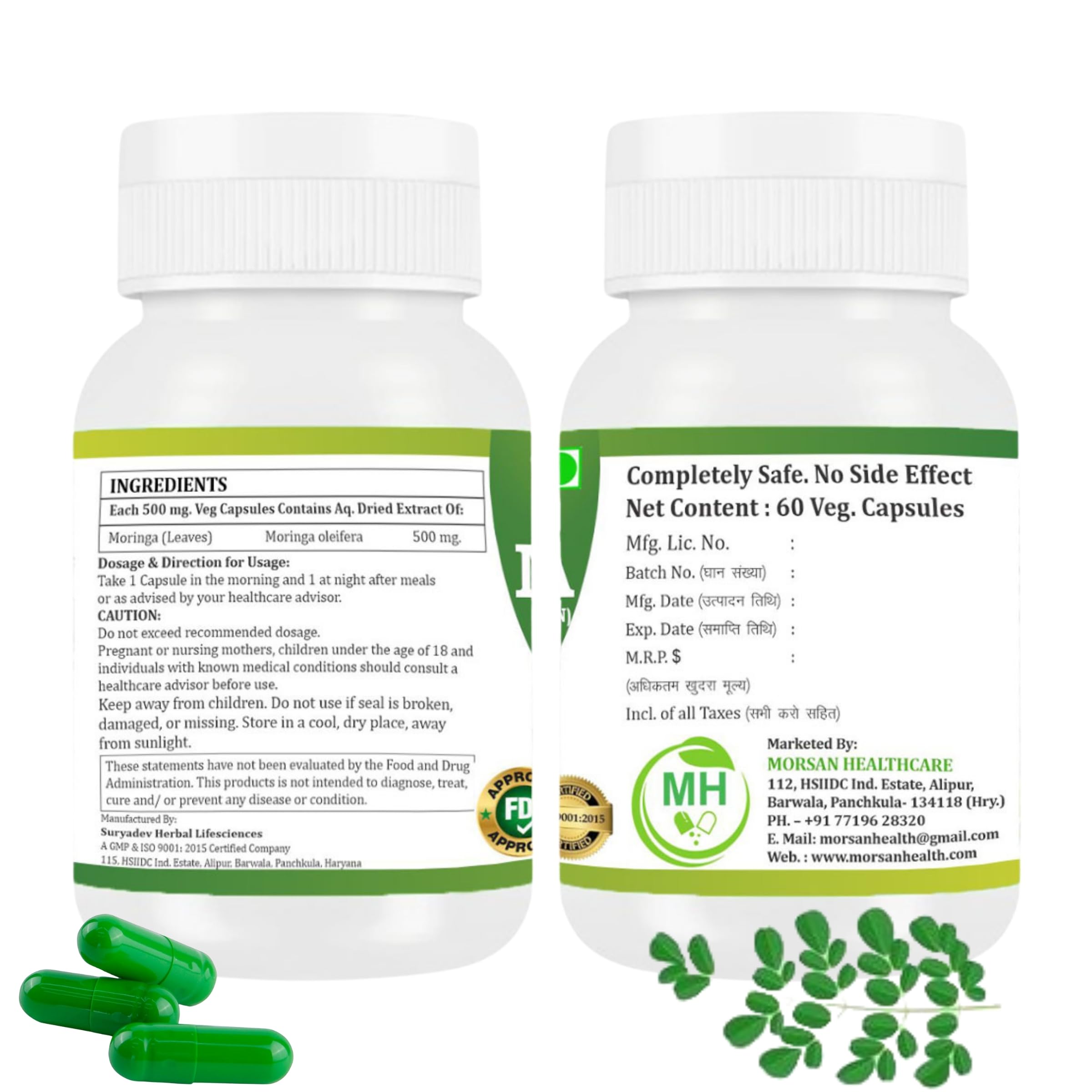 vegan moringa capsules for wellness