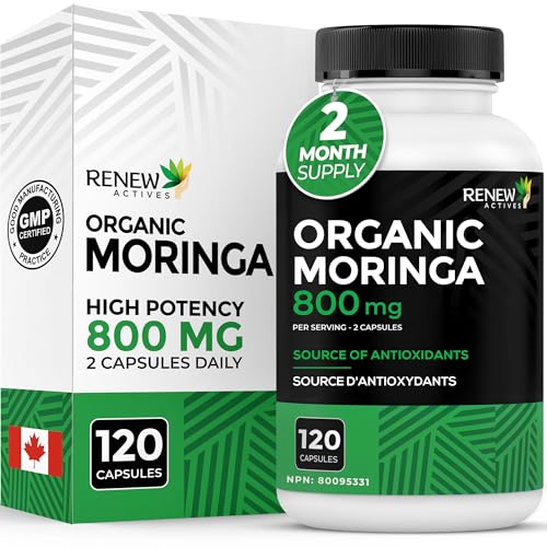 Vegan moringa leaf capsules for immunity