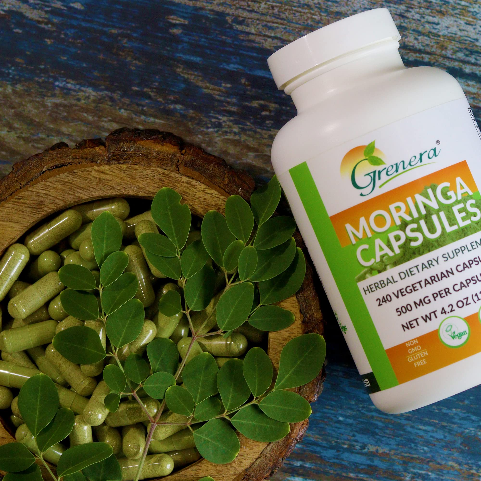 vegan moringa leaf capsules