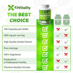 Vegan moringa leaf extract capsules