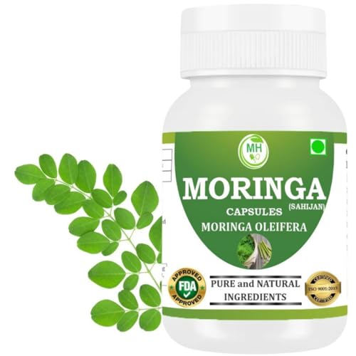 Vegan moringa leaf powder supplement