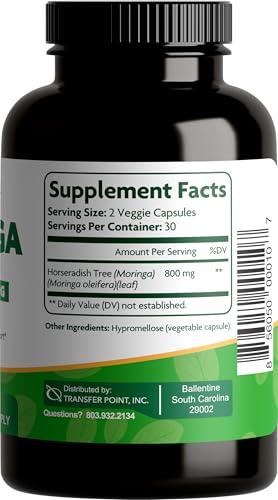 Vegan Moringa Oleifera veggie capsules