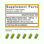 Vegan moringa supplement for energy