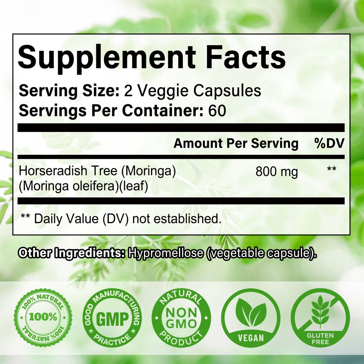 vegan moringa supplement for energy