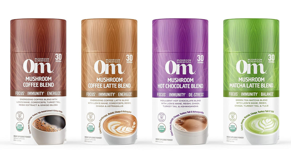 vegan morning energy blend with mushrooms
