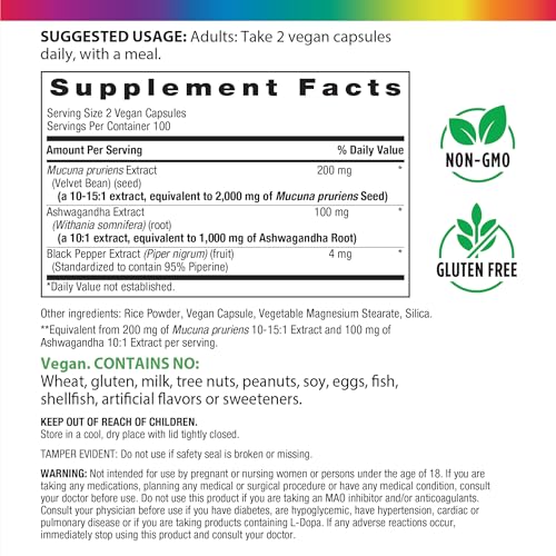 Vegan Mucuna Pruriens for mood support