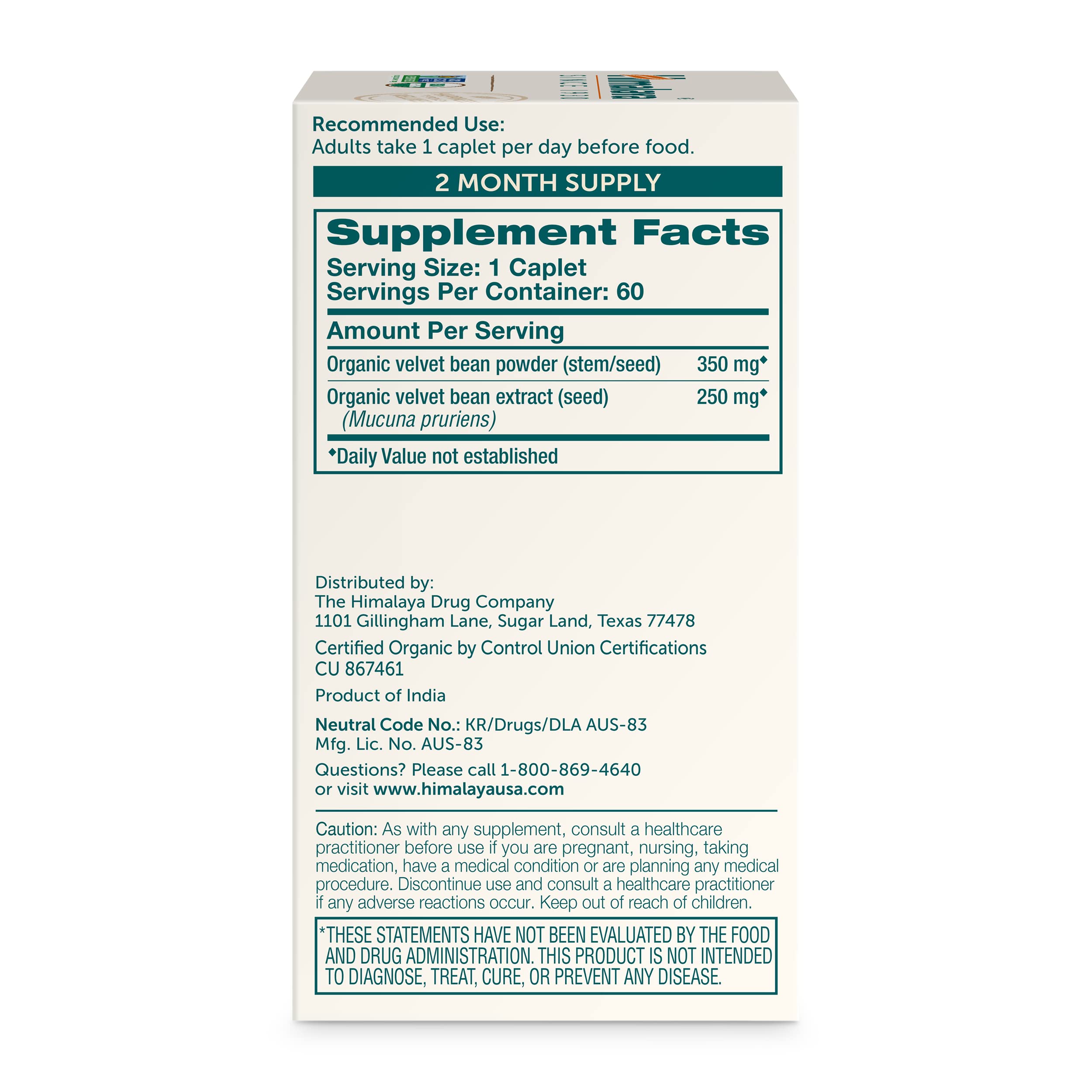 vegan mucuna pruriens tension relief