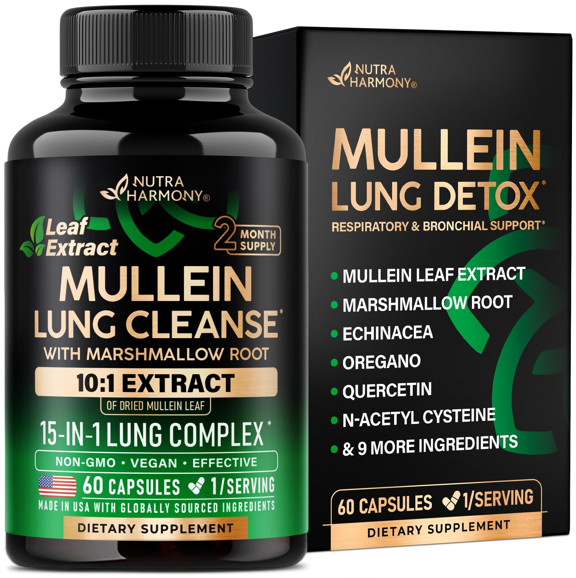 vegan mullein capsules for lung health