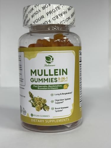 Vegan Mullein gummies with elderberry benefits