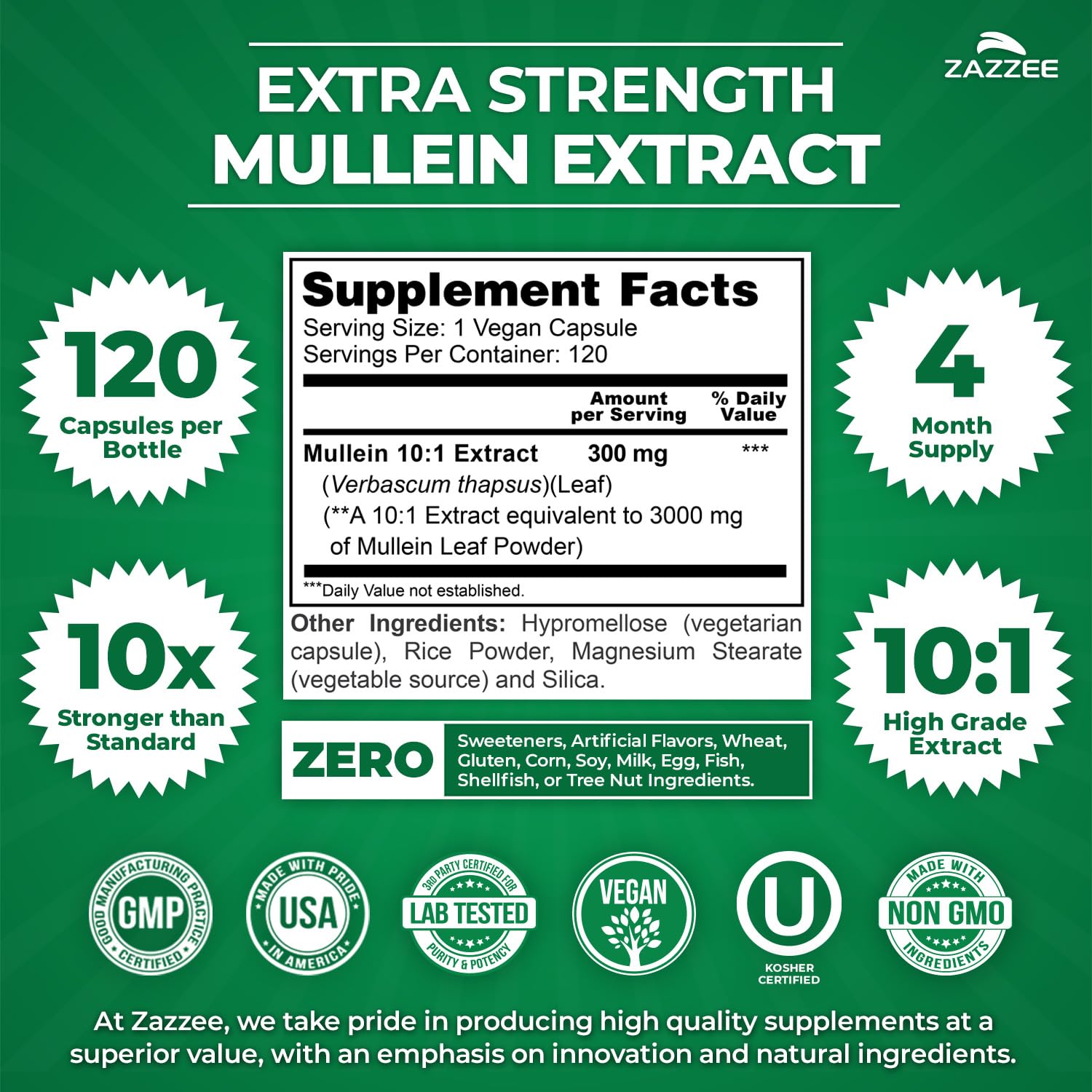 Vegan Mullein leaf extract benefits