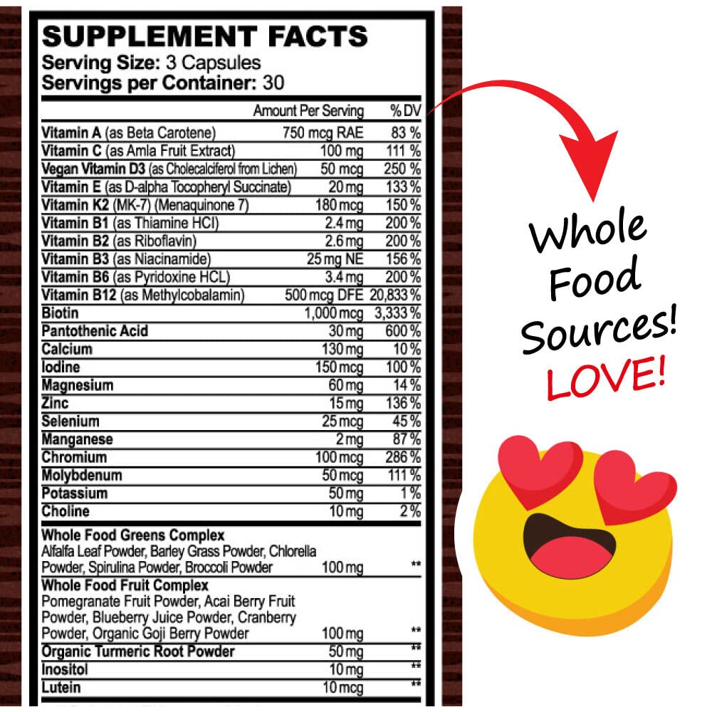 vegan multivitamin capsules for energy