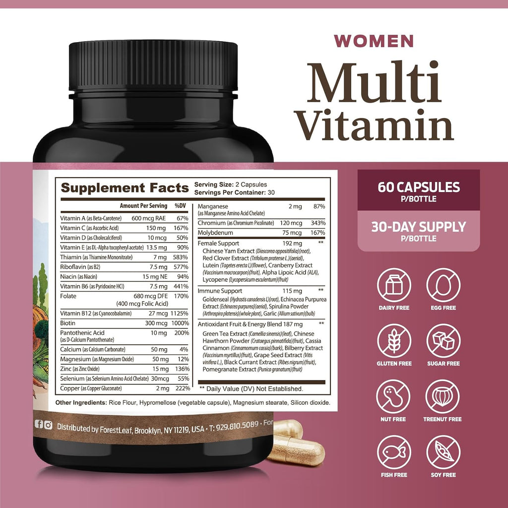 vegan multivitamin capsules for women