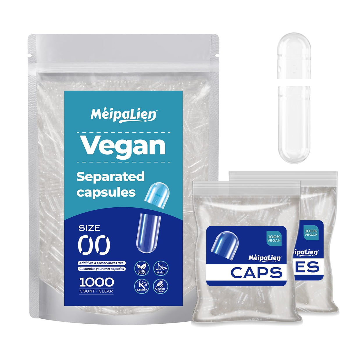 Vegan multivitamin capsules size 00