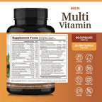 Vegan multivitamin for men's wellness