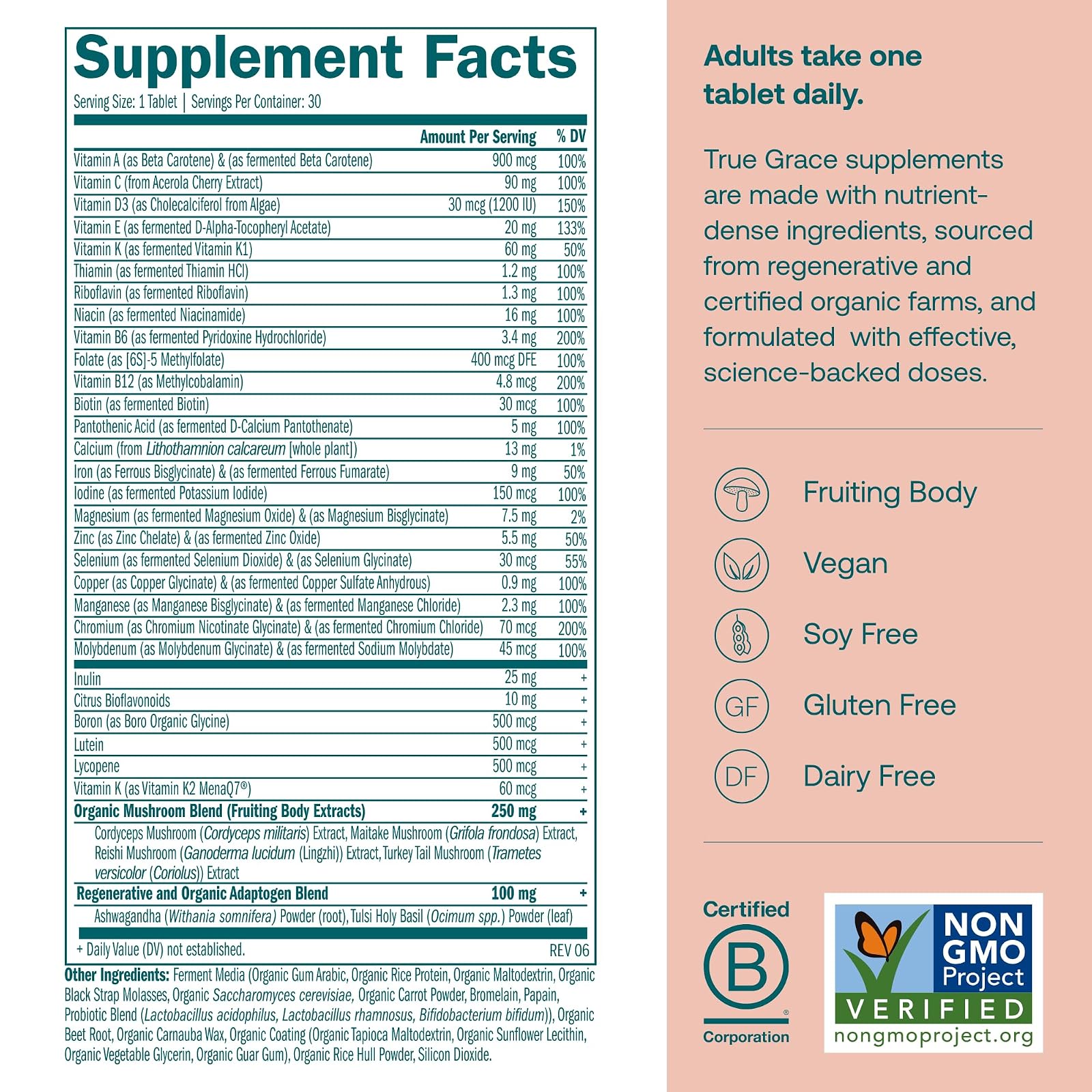 vegan multivitamin tablets for health