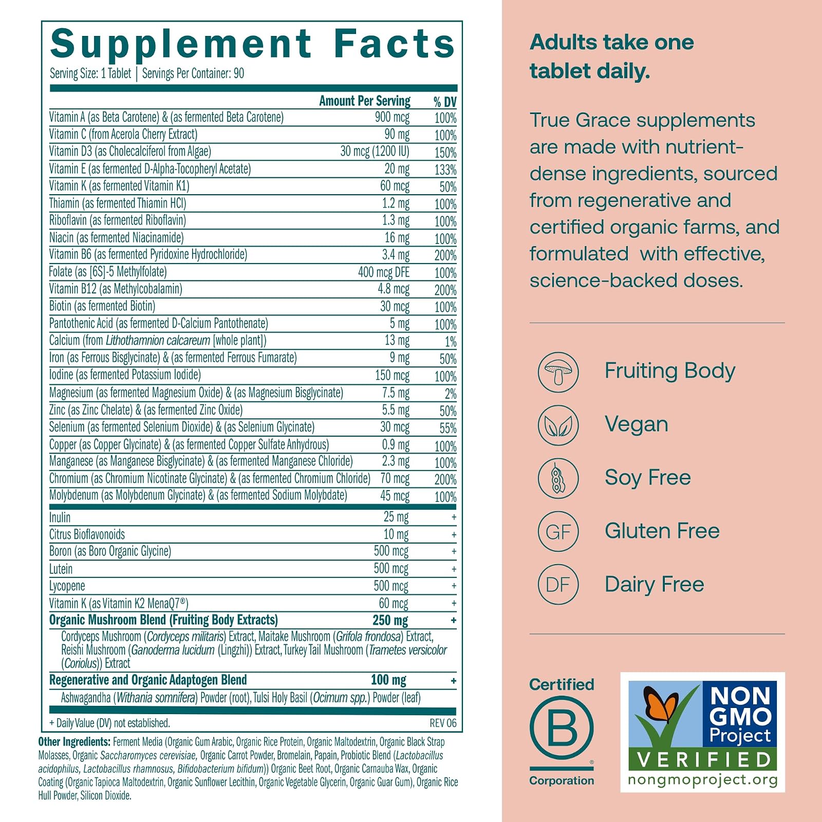 vegan multivitamin tablets for health