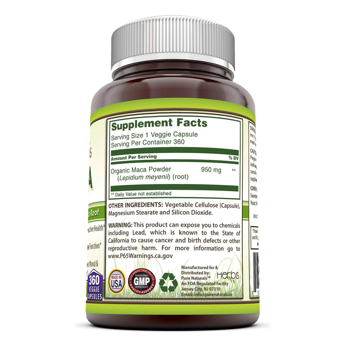 Vegan multivitamins with Maca extract