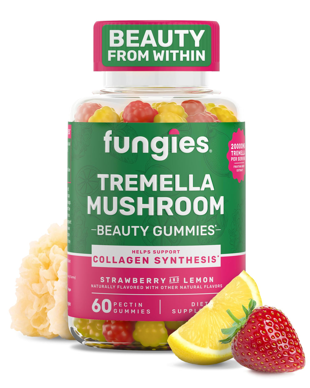 Vegan mushroom beauty supplement