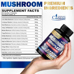 Vegan mushroom complex for energy support