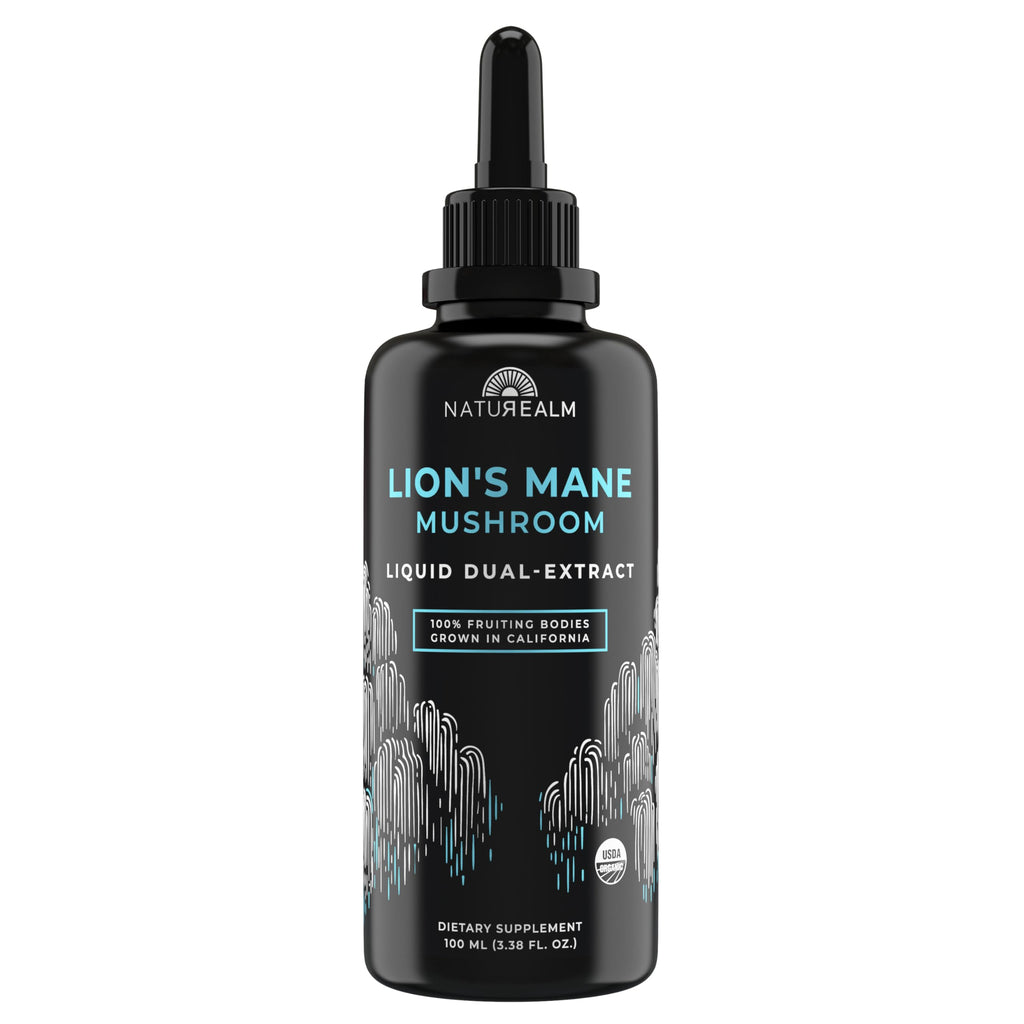 Vegan mushroom extract drops for focus