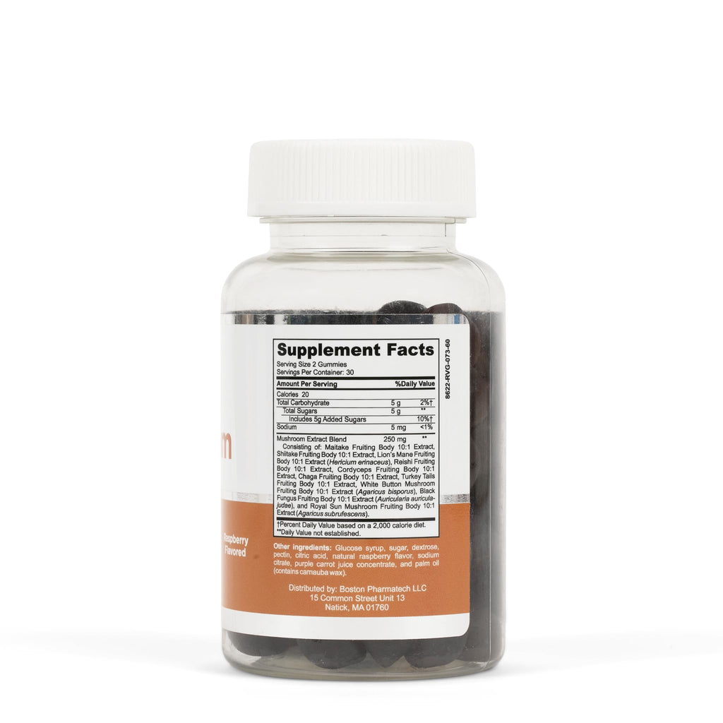Vegan mushroom extract gummies for wellness