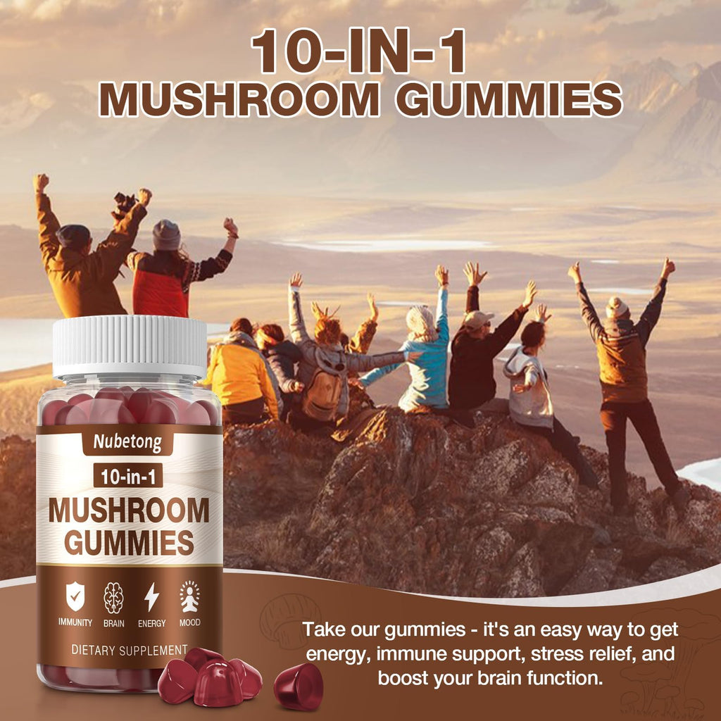 Vegan mushroom gummies for daily health