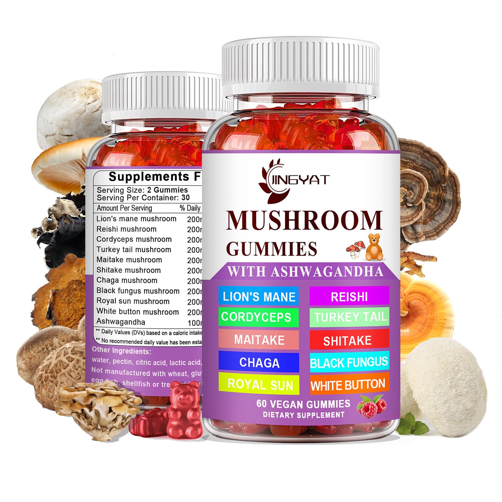 vegan mushroom gummies for energy