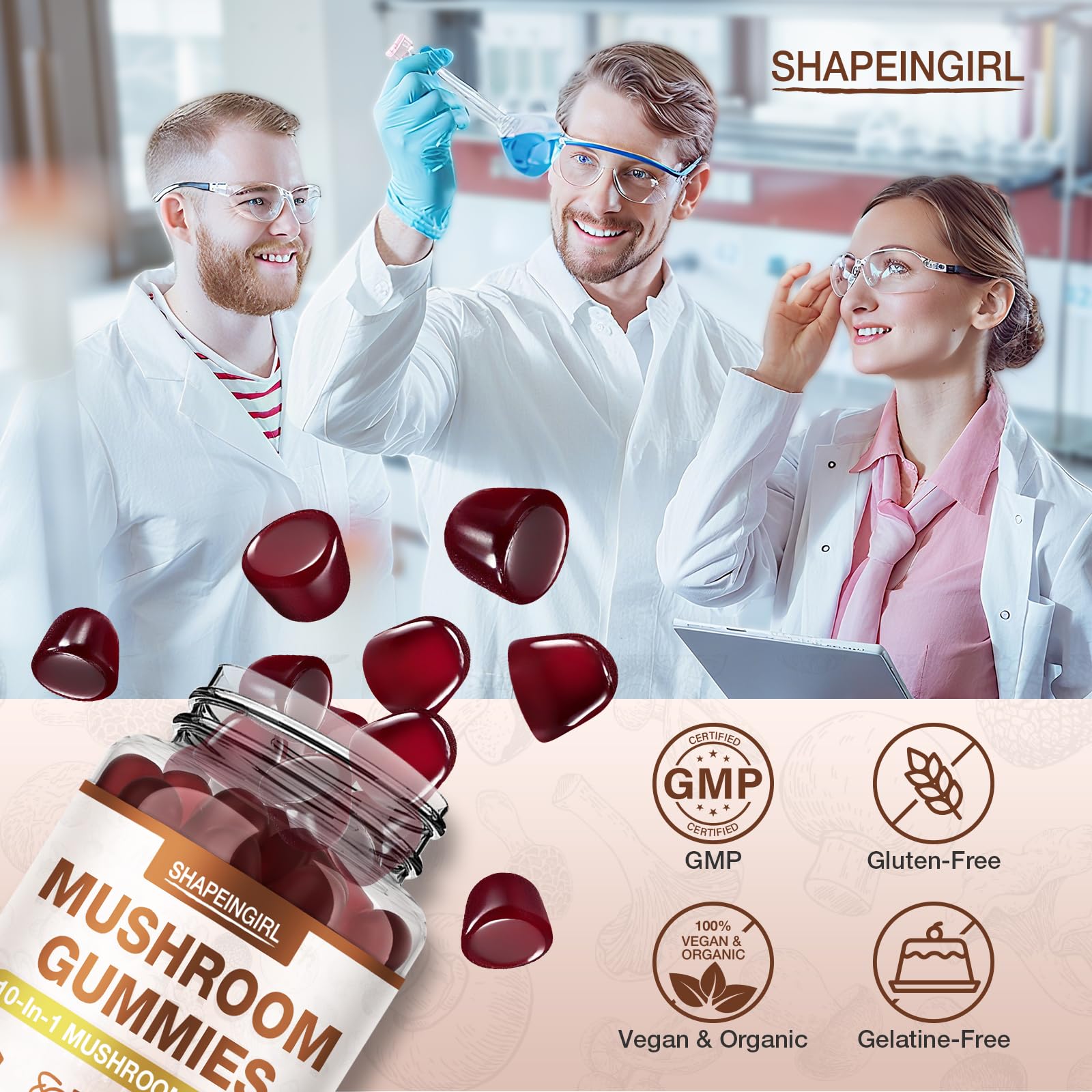 vegan mushroom gummies for nutritional support